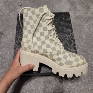 MDT | Shoes | Mdt Combat Boots Off White | Poshmark